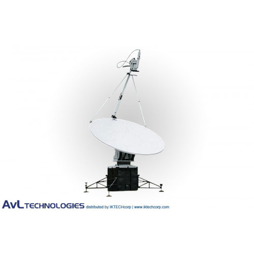 AvL 2020FA 2,0m Military Motorized Quad-Band FlyAway Antenna X-Band ...