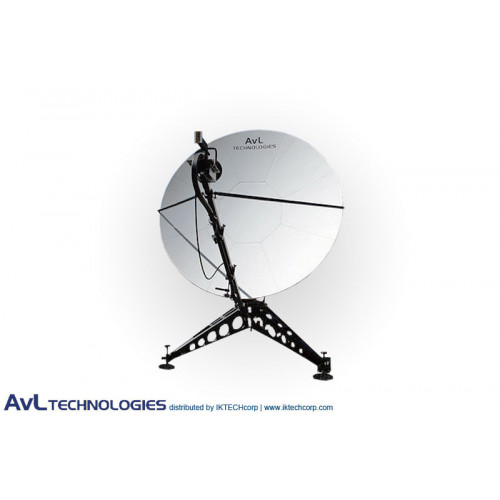 AvL 2415 2,4m Manual or Motorized FlyAway SNG Compact Portable Antenna ...