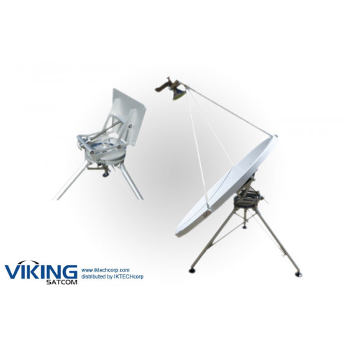 VIKING VS-120PORTKU 1,2 Meter Ku-Band Rx/Tx Quick-Deploy, “Long Focal ...